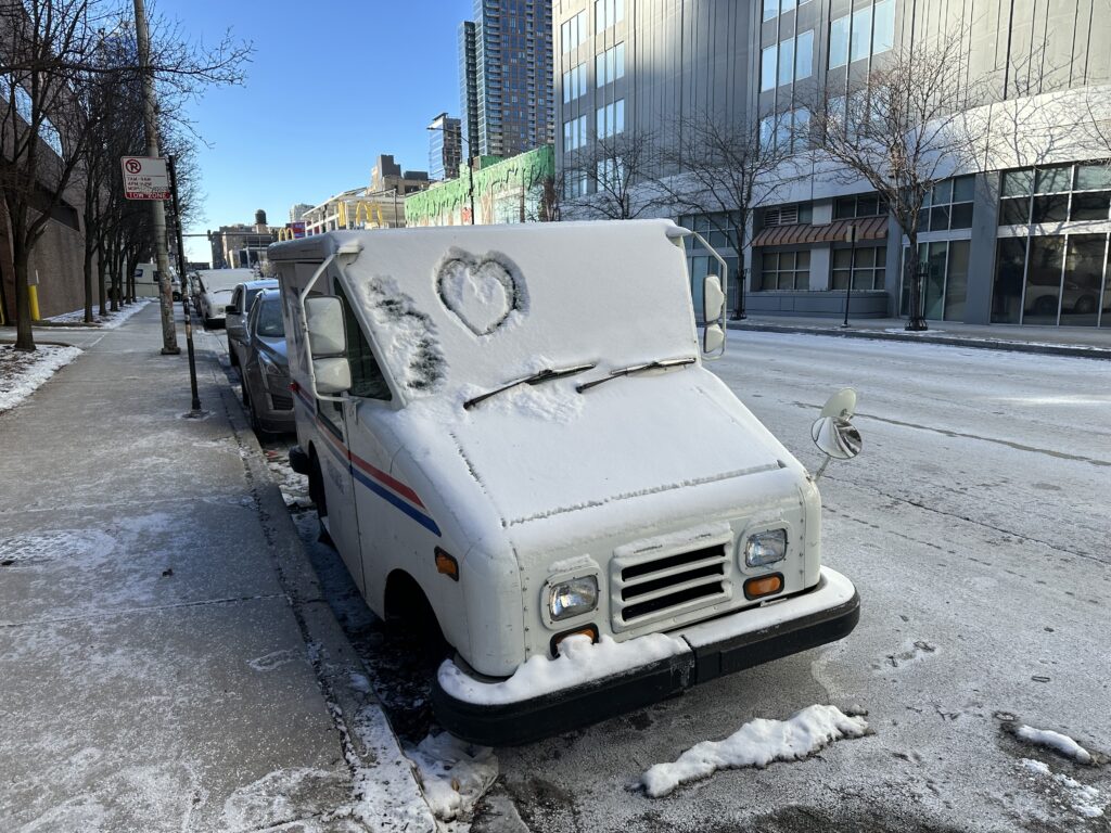 Neither snow nor rain nor heat nor gloom of night stays these couriers from the swift completion ...